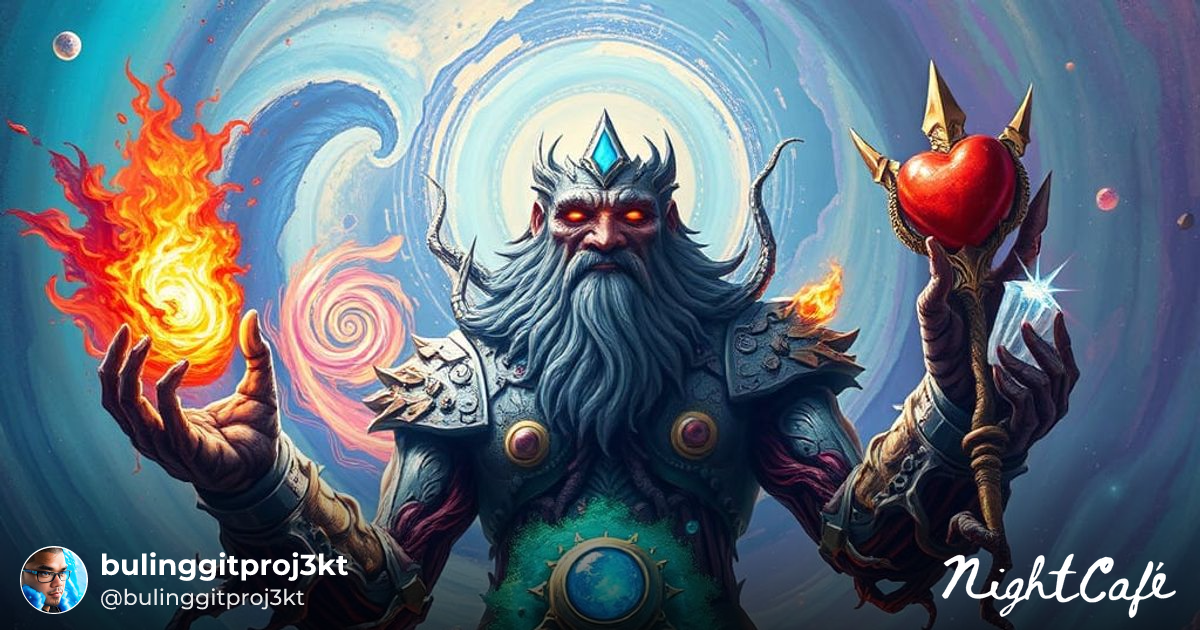 Multi-limbed Titan - Ethereal Titan Embodies Chaos and Order...