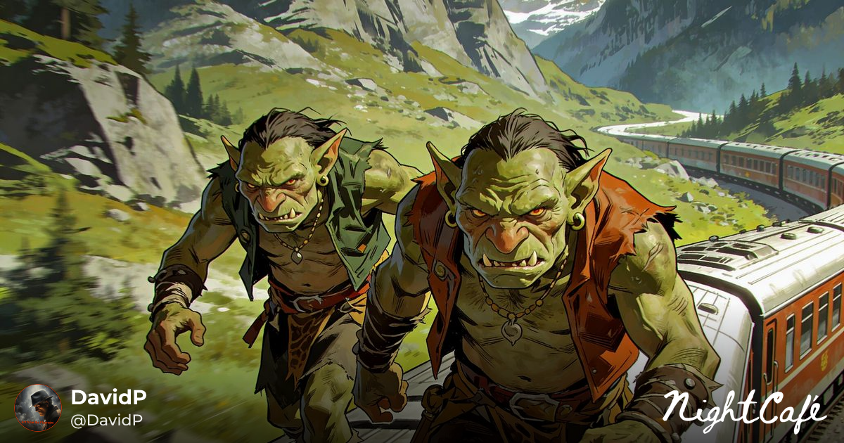 Make haste, to the engine!! - Trolls Speed-Walking on a Trai...