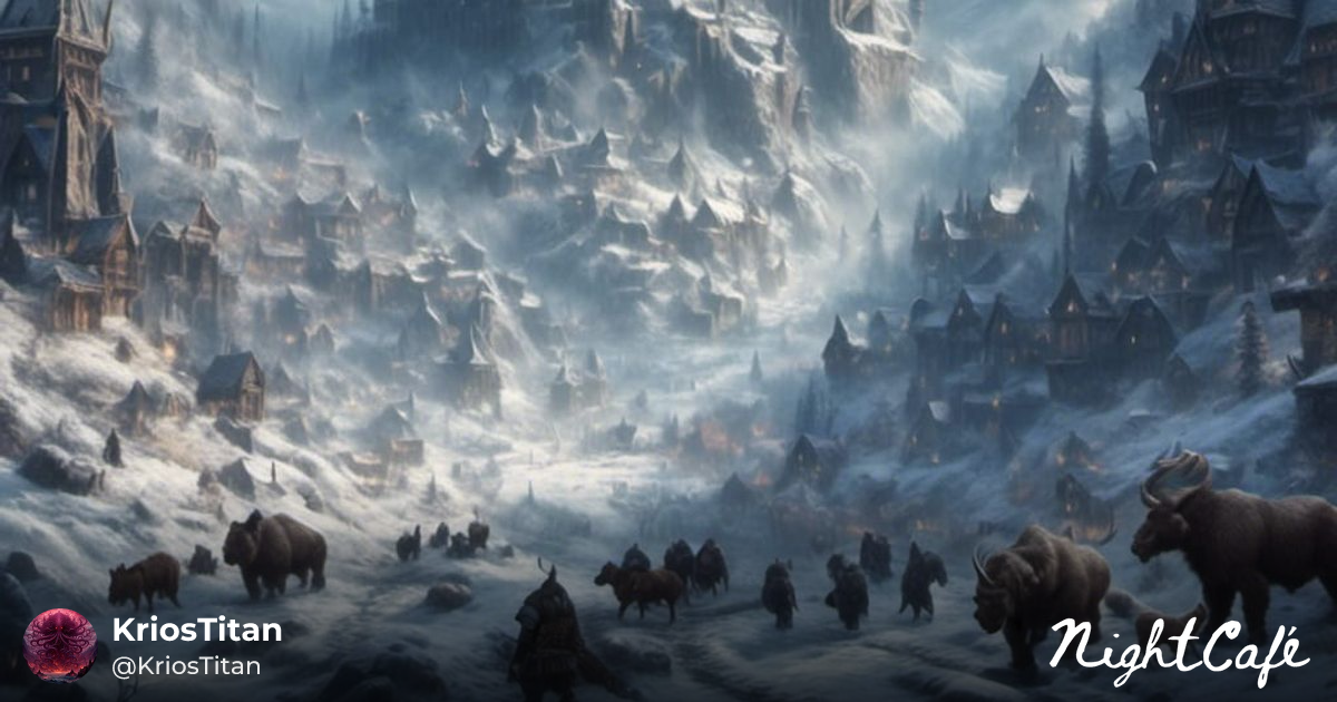 Frostrealm - Frozen Realm with Blizzard in Ethereal Fantasy ...