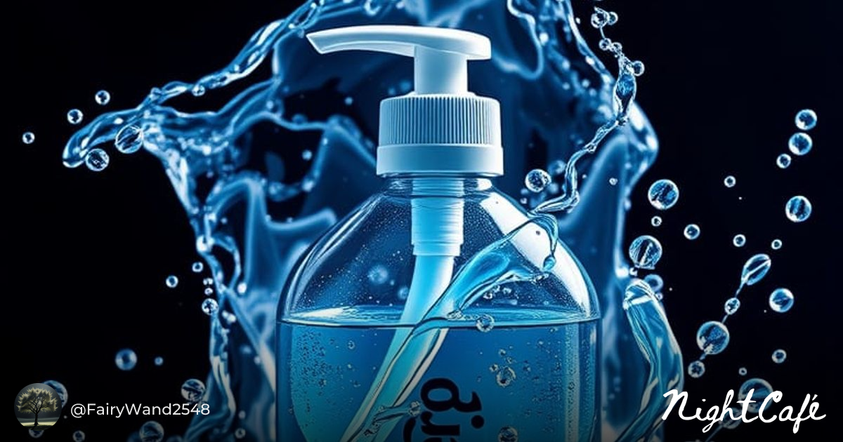 3D water effects logo for soap gell commercial from late 2000s