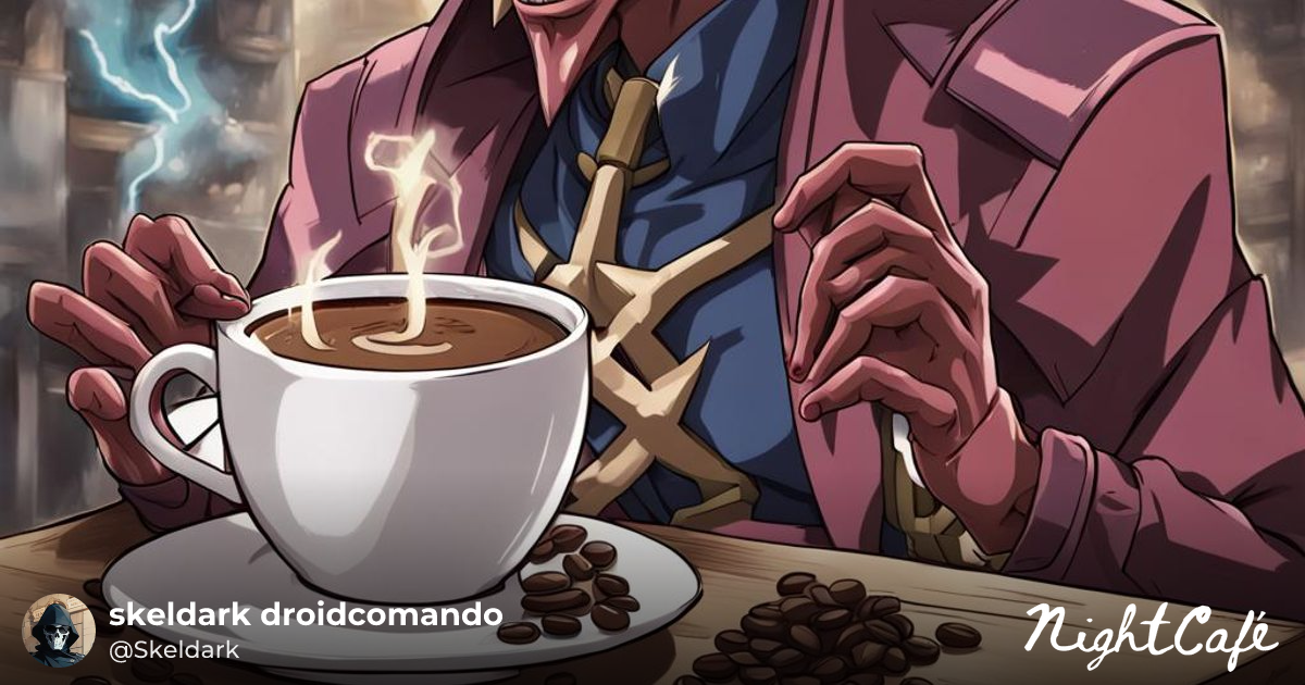 Coffee Fiend - Coffee as Anime Yu-Gi-Oh! Monster