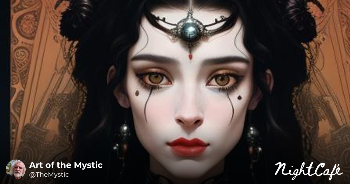 CRYPTID BEAUTY 3 - Surreal Cryptid Machine Portrait in Dysto...