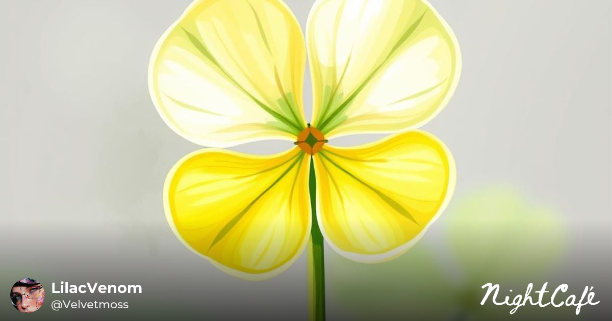 4 leaf Lemon Clover 🍀+🍋 🍋-🍀 - Rare Four-Leaf Lemon Clove...