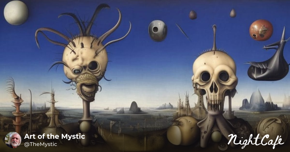 BOGOMIL'S FANTASY LANDSCAPE - Surreal Monster Landscape in ...