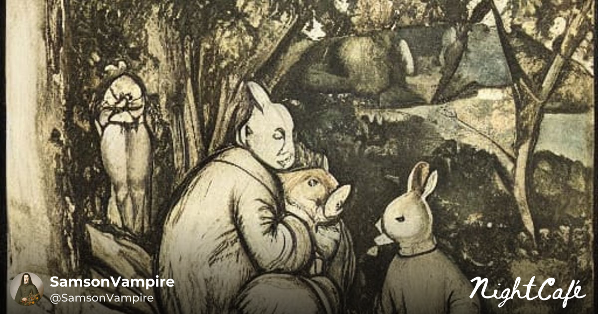 Surreal Royal Blessing Inspired by Dix and Modigli... - AI Art