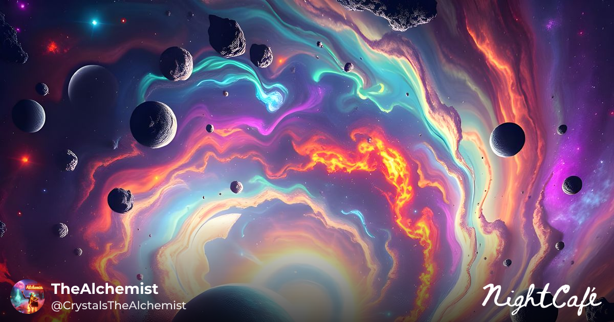 time warp star-gate - Cosmic Star-Gate Explosion in Neon Hu...