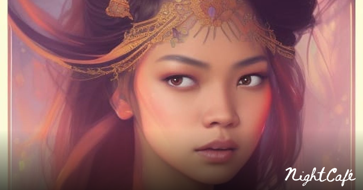 Filipina Princess Portrait in Hyperdetailed Digita... - AI Art