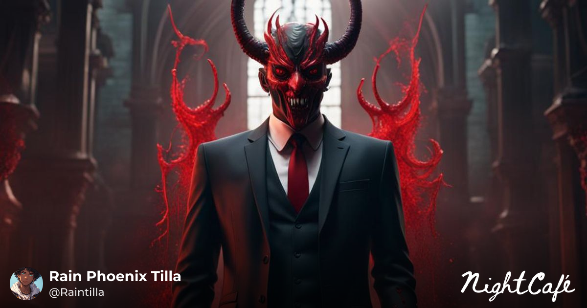 Psycho Satanic Demon Mask in Detailed Matte Painti... - AI Art