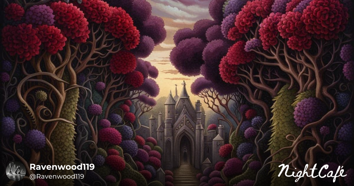 Tangled Path - Ornate Gothic Maze with Dark Hedges