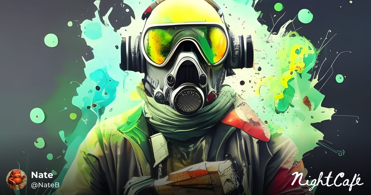Paintball - Explosive Paintball Portrait in Borderlands Sty...