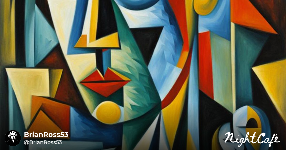 Cubist Woman with Multiple Viewpoints as Oil Paint... - AI Art