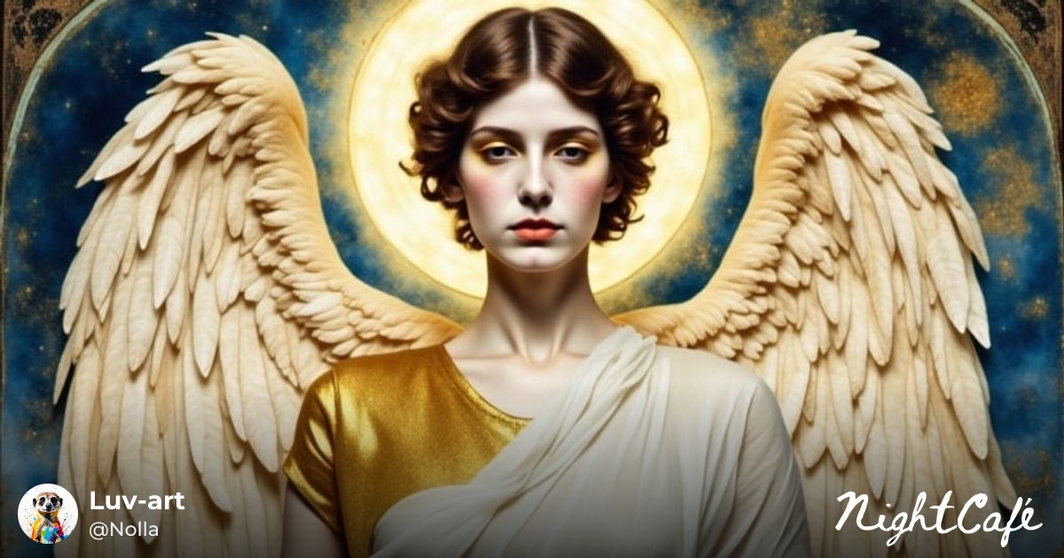 Grace - Angel of Radiant Splendor in Painterly Style