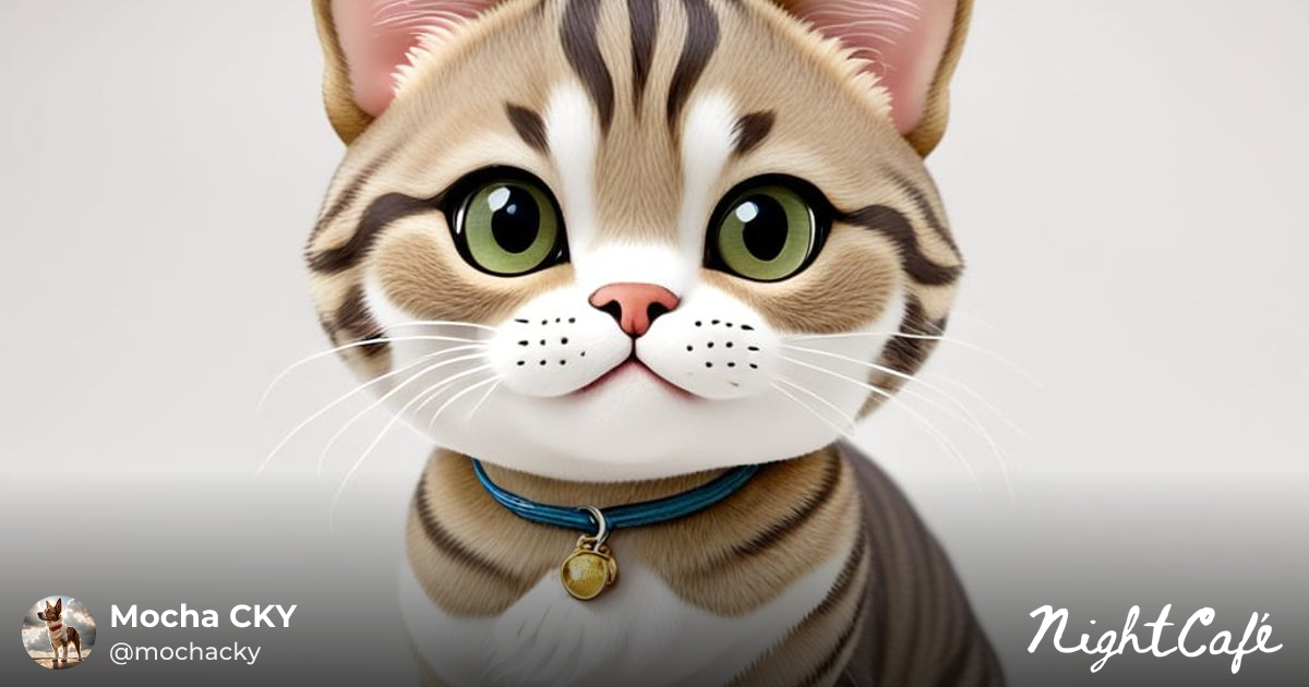 tabby cat - Chibi Tabby Cat with Mischievous Expression