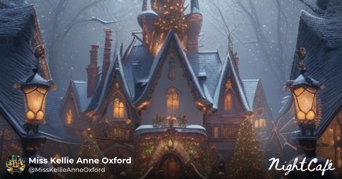 Magical Christmas Wonderland in Detailed Matte Pai... - AI Art