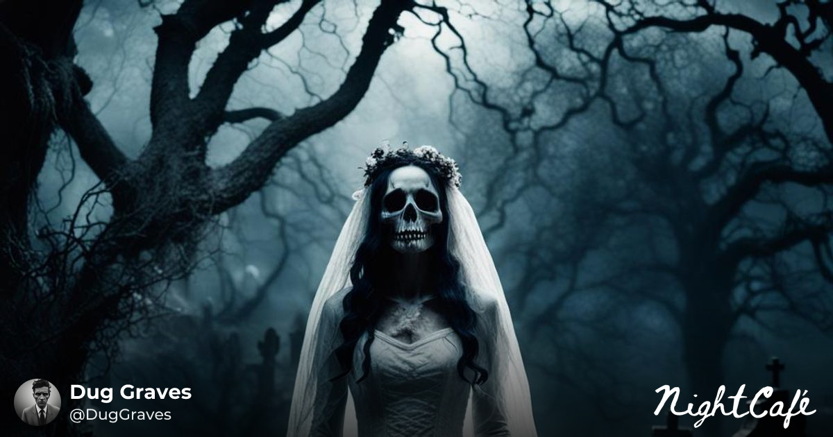 Alma Mobley - Gothic Horror: Ghost Bride in Graveyard