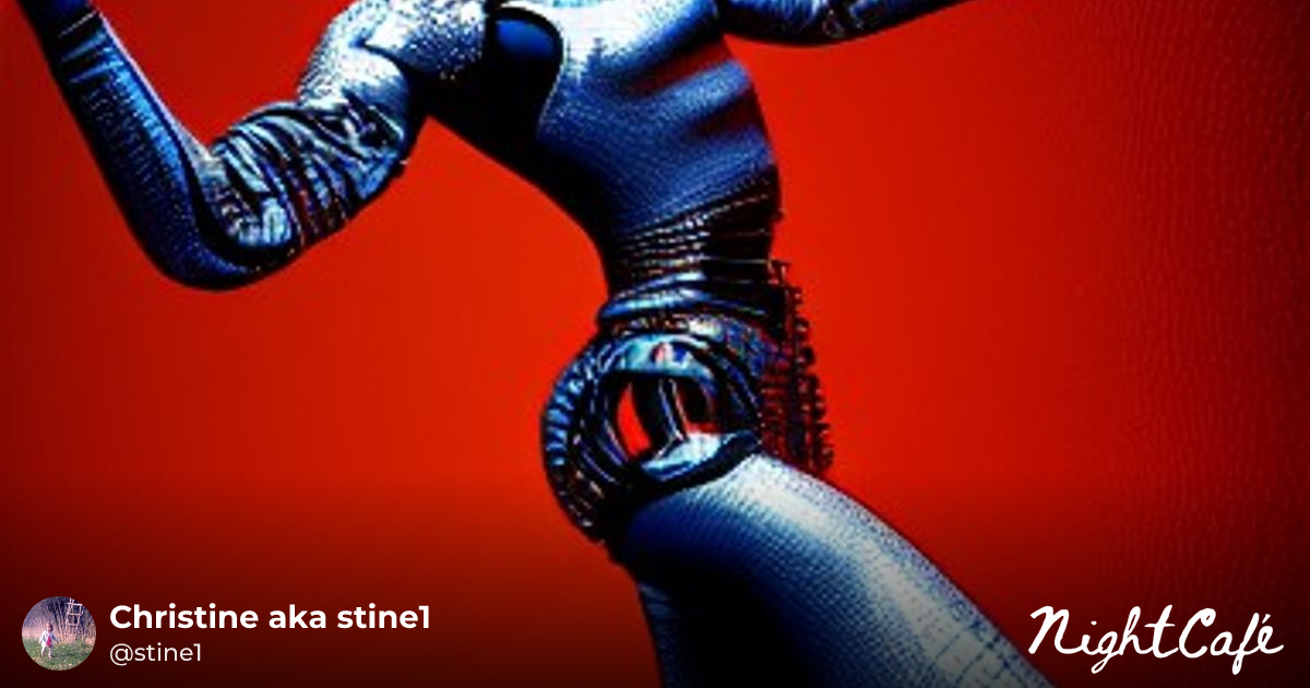 Cyborg dancing Flamenco - Cyborg Flamenco Dancer in Hyperrea...