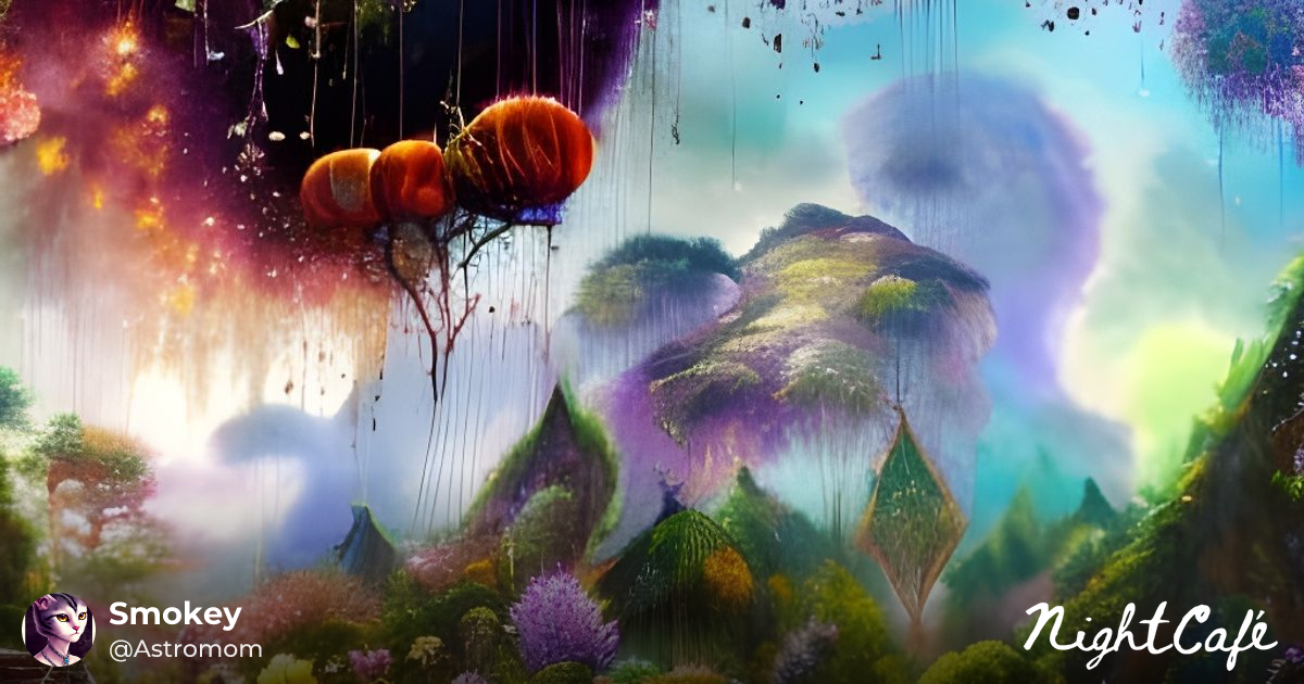 Biosphere - Fantasy Biosphere Concept Art in Watercolor Sty...