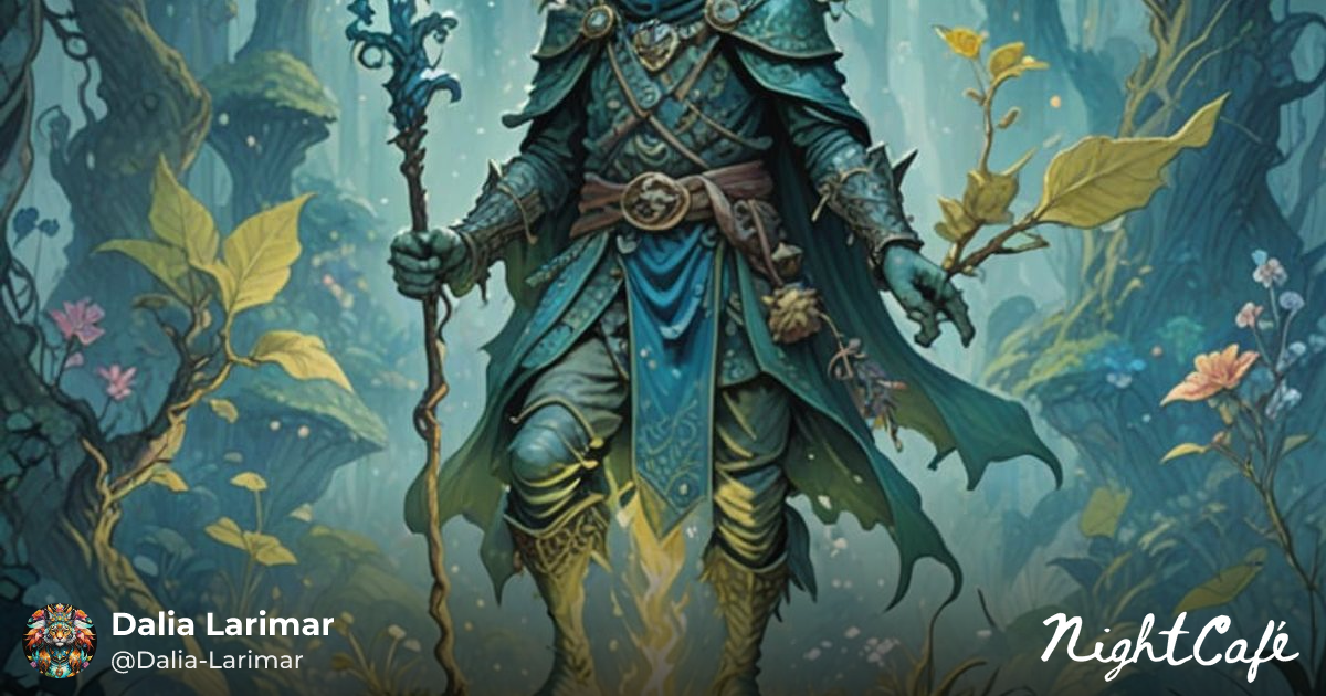 Enchanted Goblin in Whimsical Fantasy Landscape - AI Art