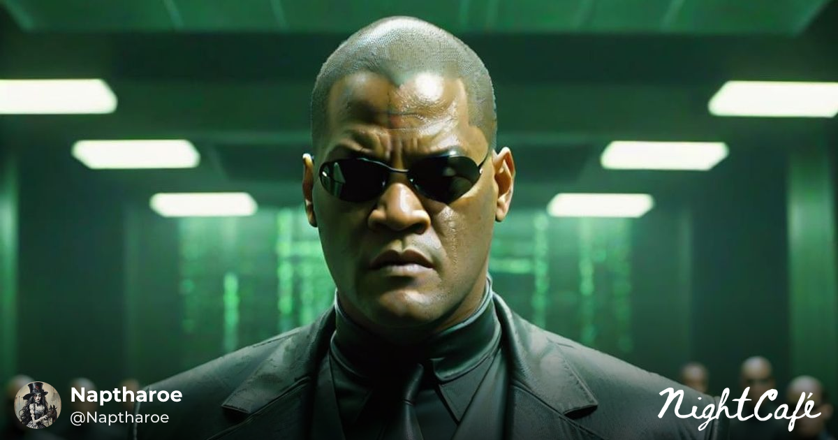 Morpheus in The Matrix - Morpheus in a Cinematic 35mm Film S...