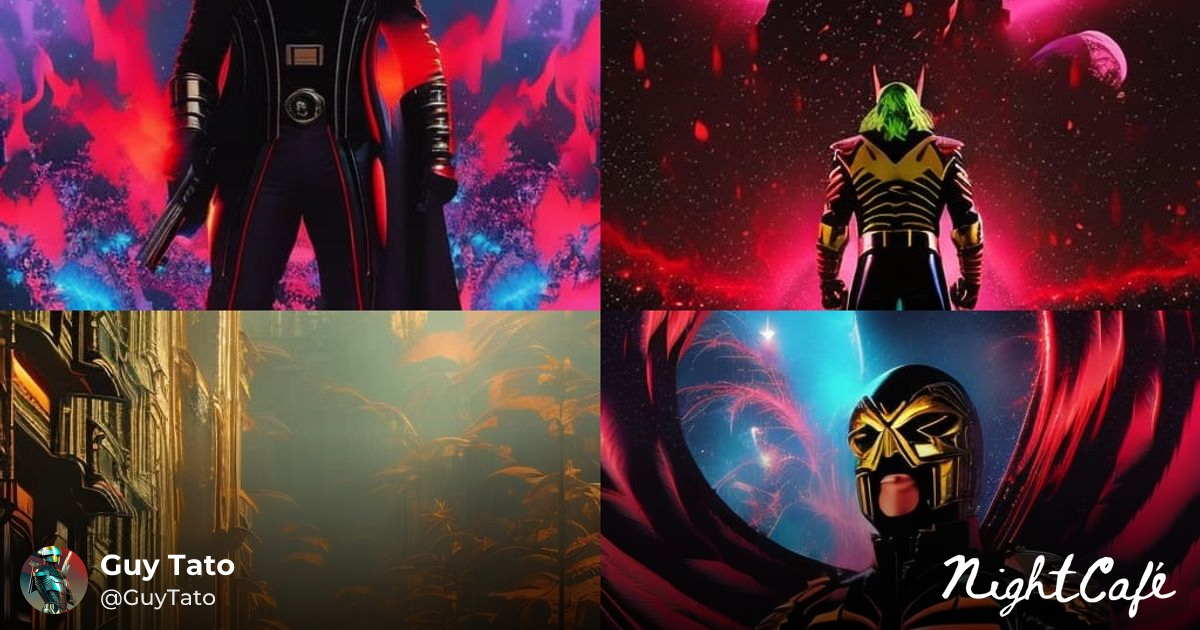 Joker Dredd Fusion in Cosmic Horror Comic Style - AI Art
