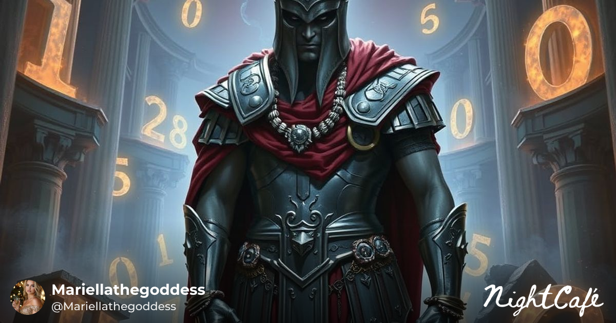 Spectral Centurion in Glowing Field: Dark Fantasy ... - AI Art