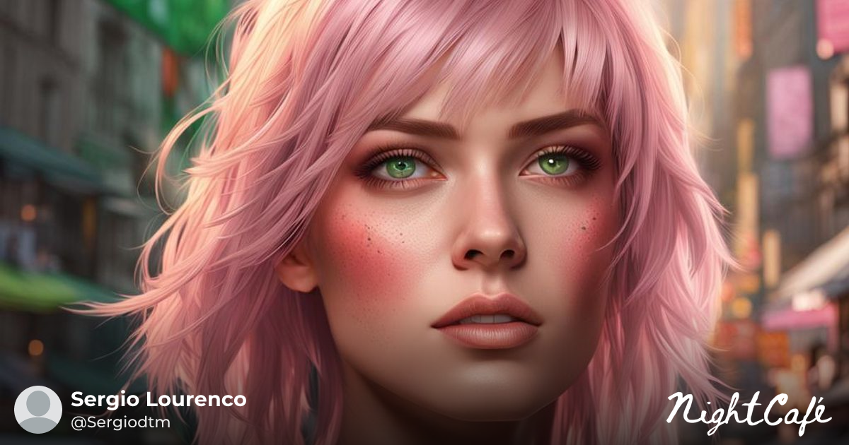 Beautiful Brunette Woman Portrait in Hyperrealisti... - AI Art