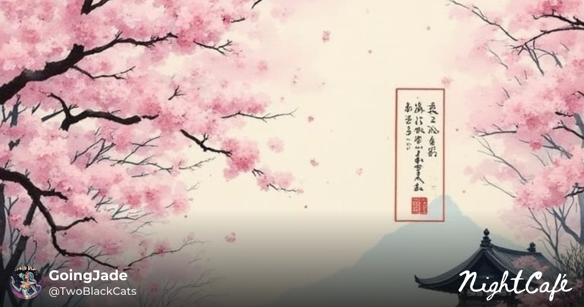 Surreal Japanese Waterside Scene in Soft Pastel Hu... - AI Art