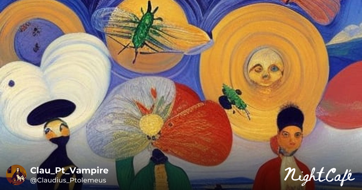 Insects' Friendship: An Expressionist Vision - AI Art