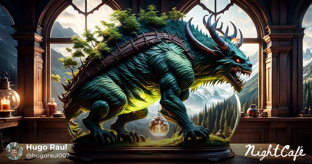 The forest spirit was trapped and is turning into a monster