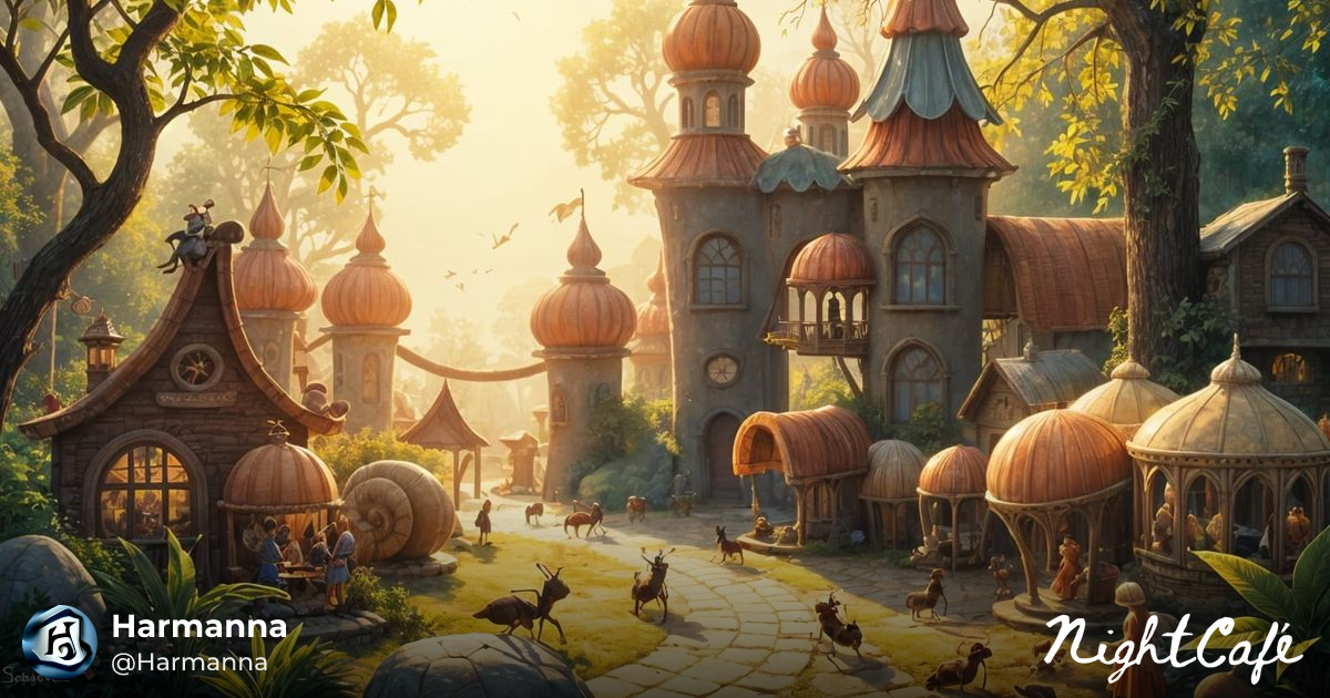 bustling little ant village - Enchanted Insect Village in D...