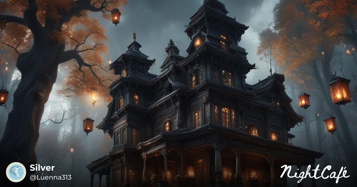 Where the ghosts live - Spooky Wooden Mansion in Dark Fall F...