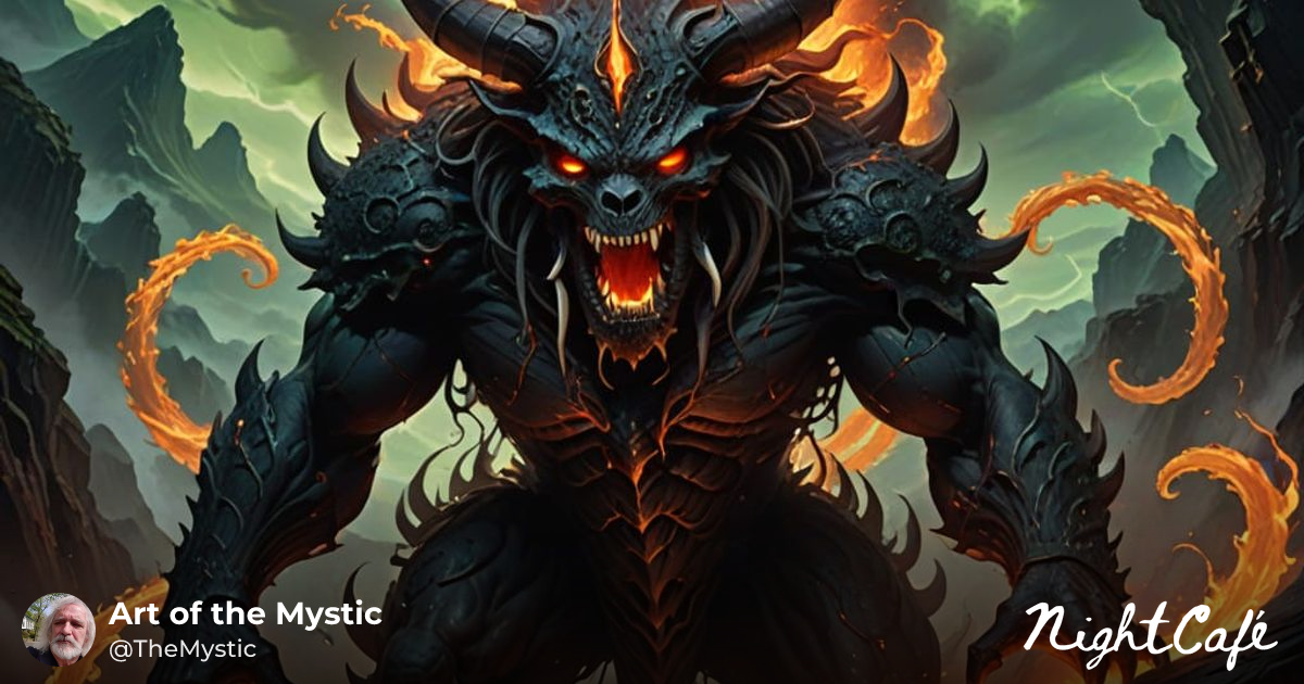 HELLISH DEMON FROM THE ABYSS #1 - Surreal Demon Erupts from ...