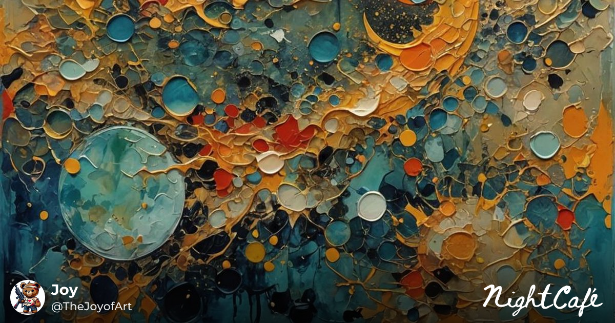 Abstract Sunset and Moonrise with Complementary Co... - AI Art