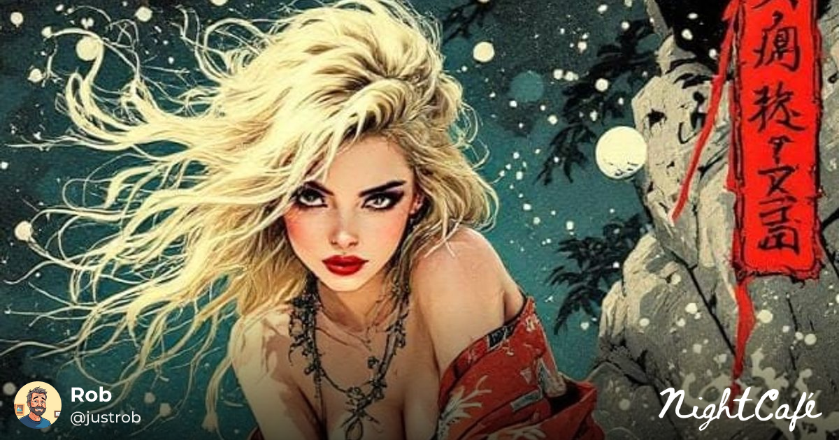 tides smash memory / neon blooms on silken skin / she waits like a flame