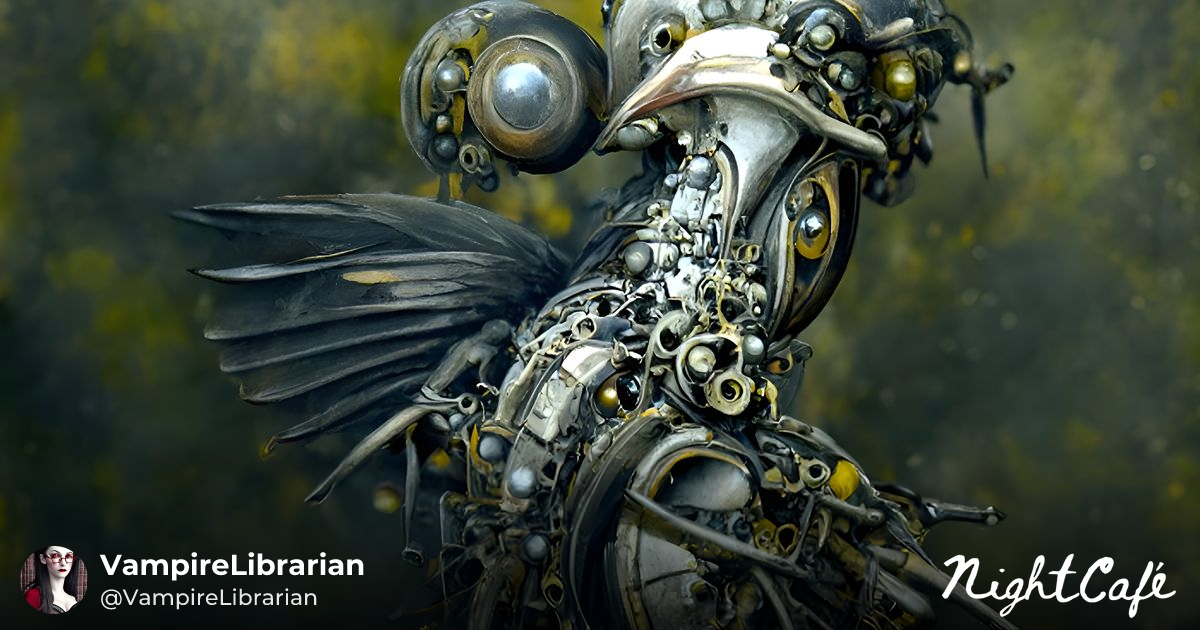 Clockwork Bird - Steampunk Clockwork Bird Mecha Automaton in...