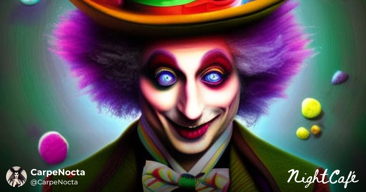 What a smile - Psychedelic Mad Hatter in Surrealist Digital ...