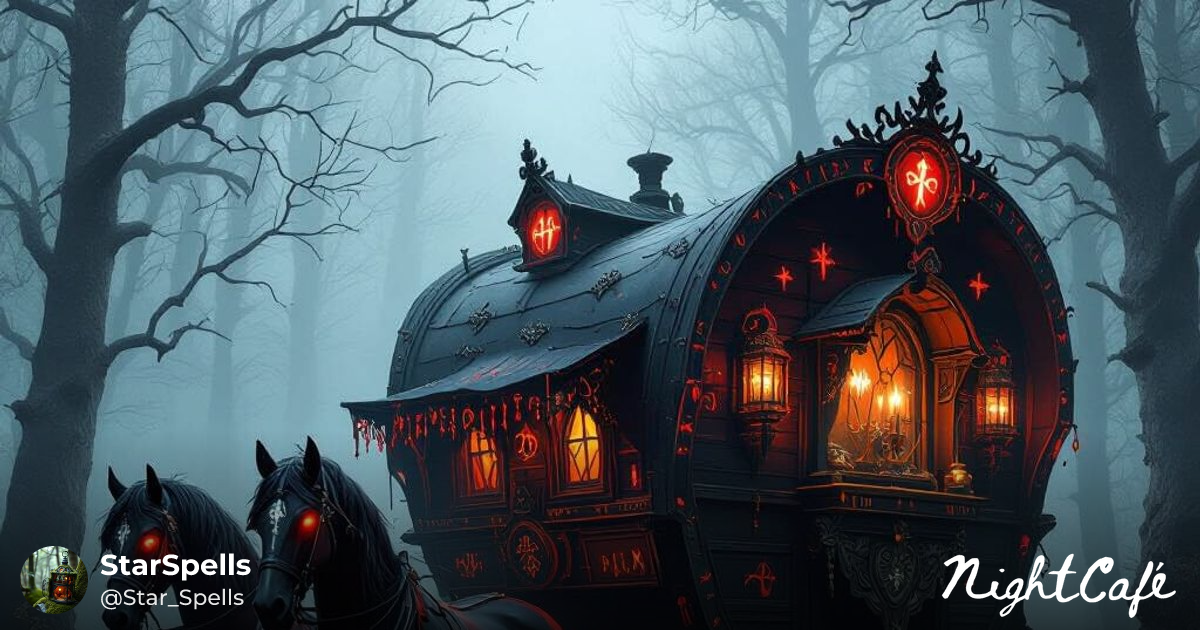 The Midnight Caravan - Mystical Gothic Fortune Teller's Cara...