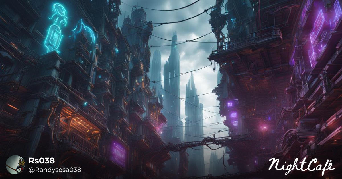 Cyber Hacking - Intricate Cyber Hacking Concept Art