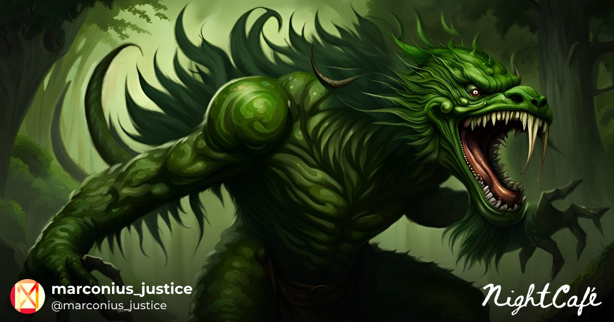 Buto Ijo: Mythical Creature from Indonesian Folklo... - AI Art