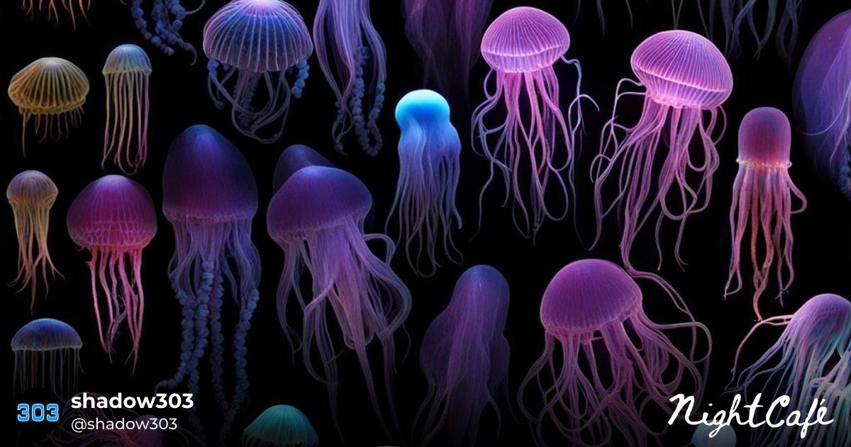 Bioluminiscent deiopea-comb-jelly - Bioluminiscent deiopea-c...