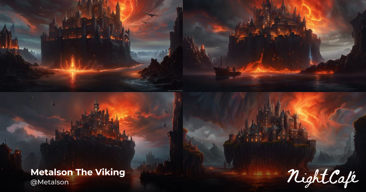 A realm between dimensions - Magma City Castle in Dark Fanta...