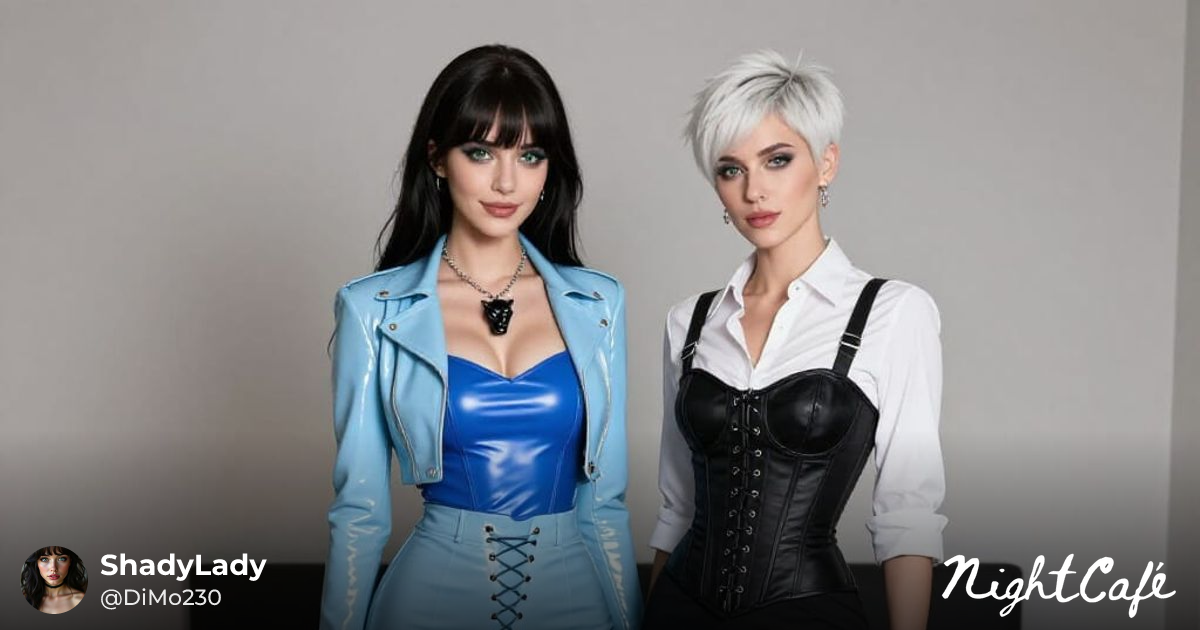 Alys & Cassandra ready to go! - Two Women Posing in Bedroom,...