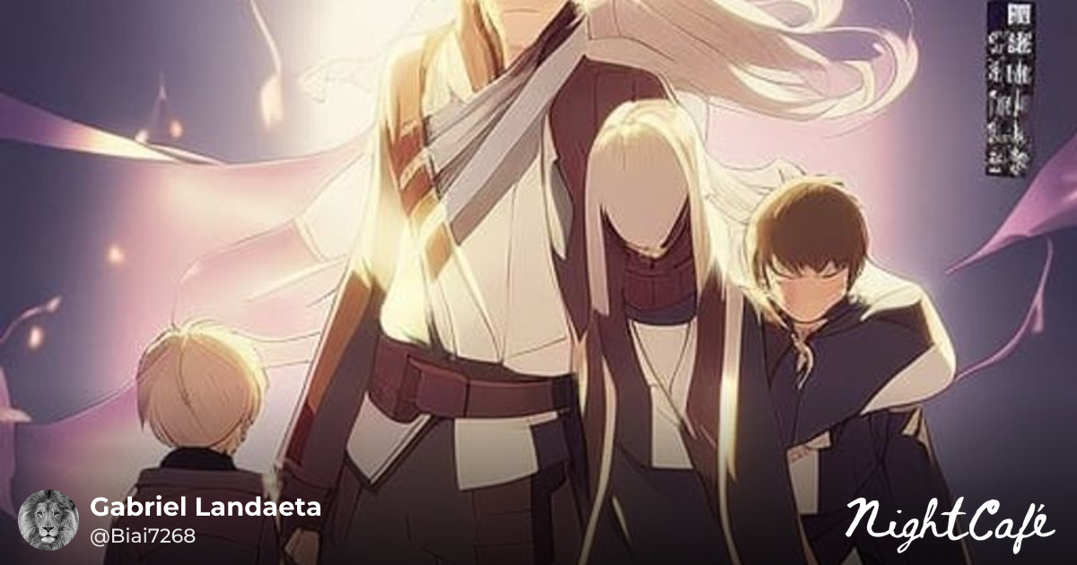 Family Bonding Moment in Anime Style - AI Art