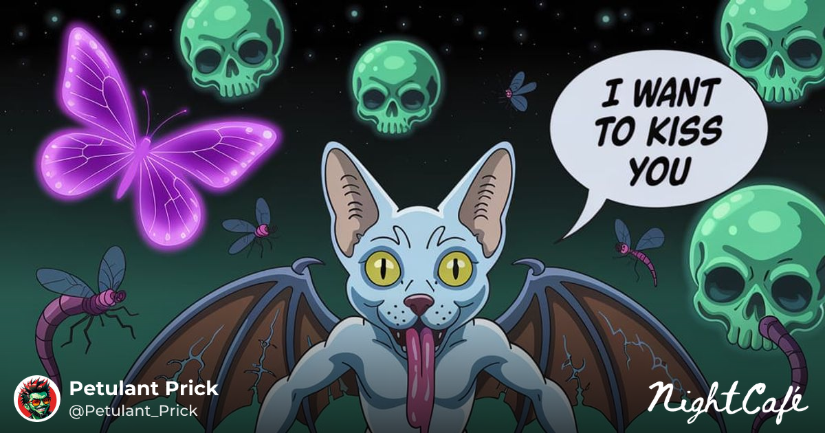 3D Pixar style. A surreal humanoid half white sphinx cat half albino ...