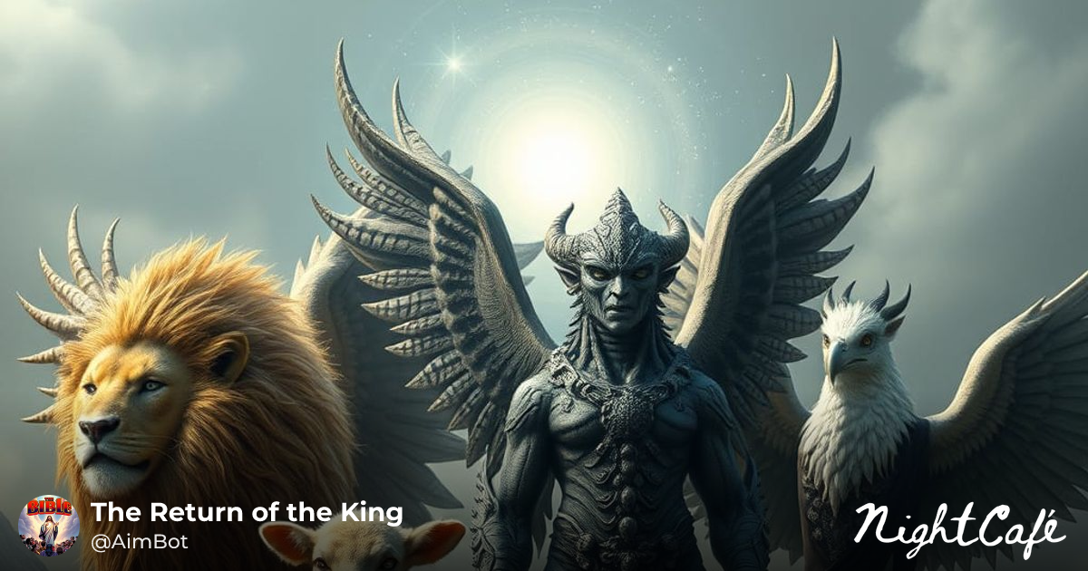 Revelation 4:7-8 [7]And the first beast was like a lion, and the second ...