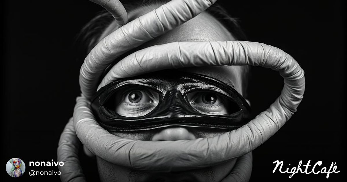 Mask - Surrealist Leather Mask in Sharp Focus