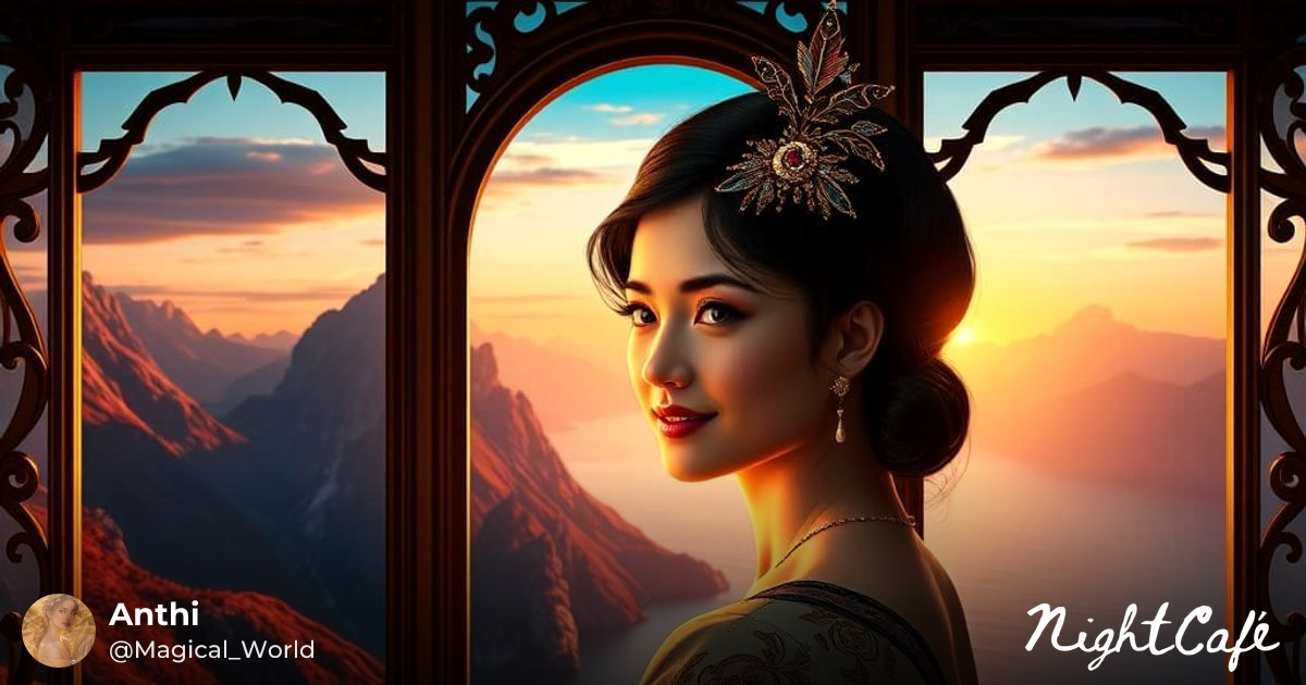 As seen from a towering house, a breathtaking view of mountains