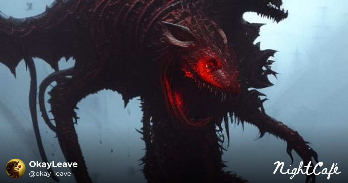 Mutated Rat Creature - Hyperdetailed Bloody Rat Monster in D...