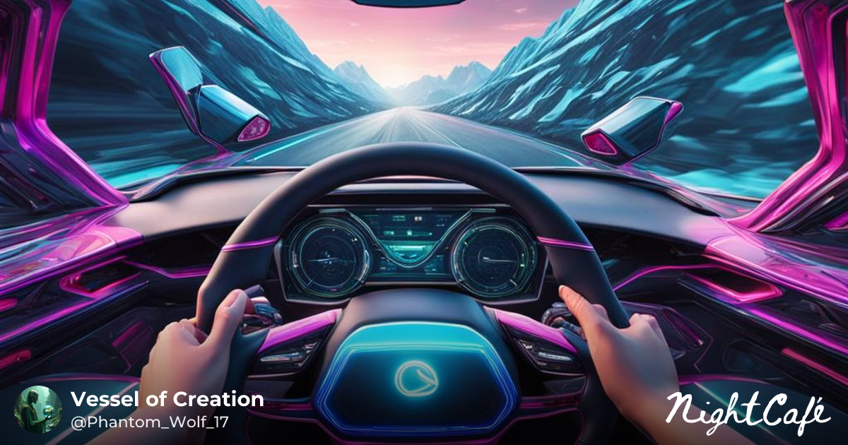 Zoom Zoom - Futuristic Car Interior in Psychedelic Design