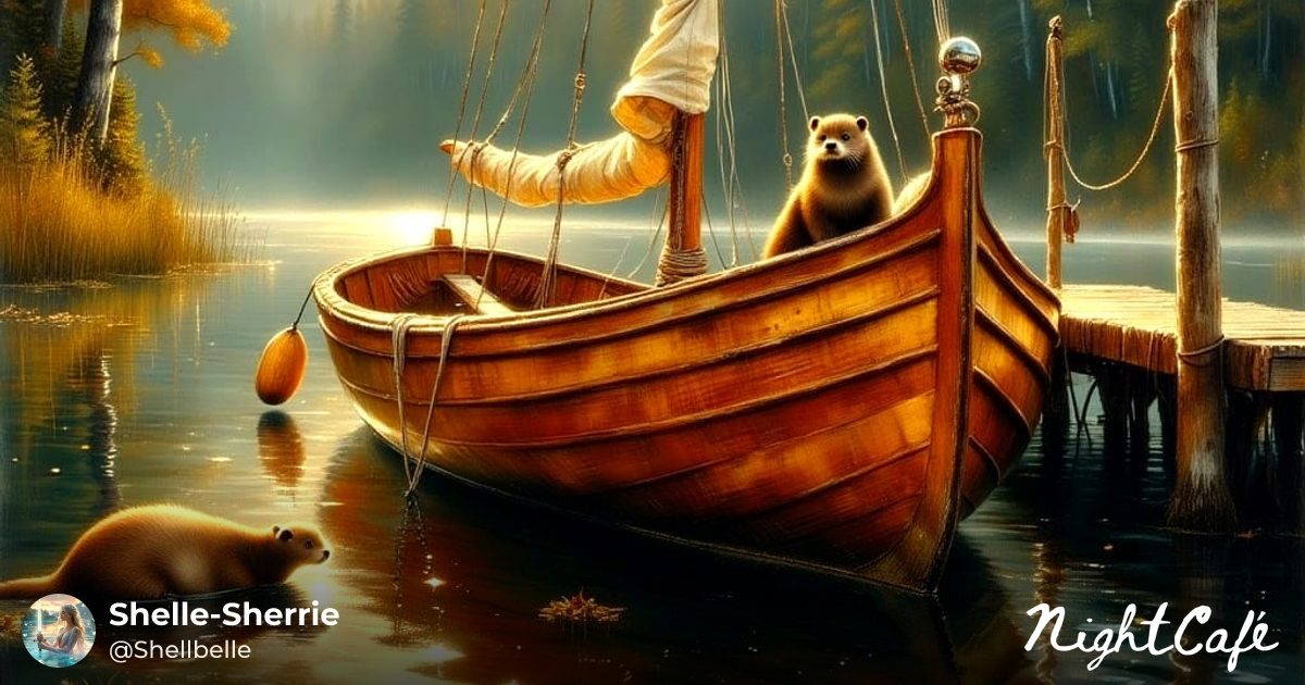 Sailboat Serenity in the Canadian Wilderness - AI Art